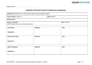 Competency Assessment Template Toolkit (2024) - UKCRF